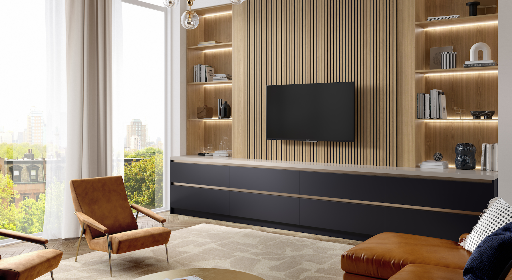 Harbour Oak Acoustic Panel 2800x600 – Products Super Centre